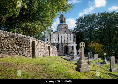 St John the divine, Holme, Cliviger, Burnley, Lancashire. England Stock ...