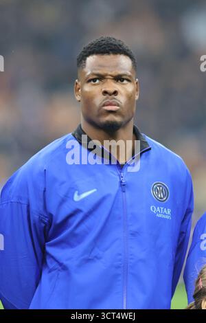 Inter MilanÕs Denzel Dumfries during the Serie A soccer match between ...