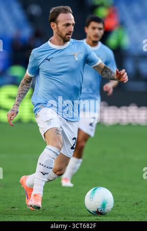Manuel Lazzari of SS Lazio seen in action during Serie A 2025/26 football match between FC ...