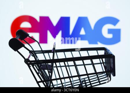 a shopping sign as symbol for consumption, business and economy the ...