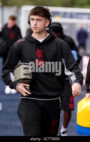 Rangers' Mikey Moore ahead of the William Hill Premiership match at the ...