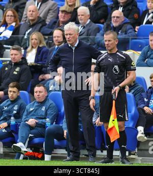 Everton F.C. manager David Moyes during the Premier League match ...