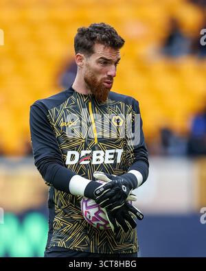 1, Jose Sa of Wolverhampton Wanderers at warm up during the Premier ...