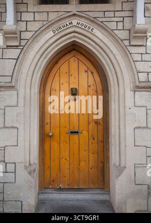 Gothic style, wooden door in european medieval town Stock Photo - Alamy