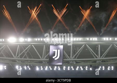 Allianz Stadium, Turin, Italy - fireworks before the match during Serie ...