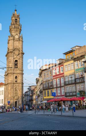 A vertical shot of the tower of Clerigos, Porto, Portugal Stock Photo ...