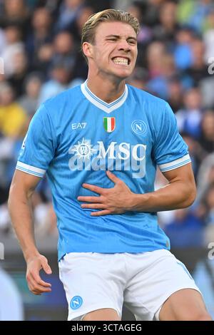 Rasmus Hojlund of Napoli during the Serie A match between Lazio and ...