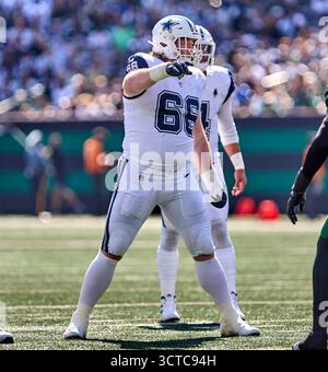 Dallas Cowboys guard T.J. Bass warms up before an NFL football game ...