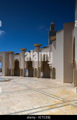 Hassan II Mosque, second largest functioning mosque in AfricaCa Stock ...