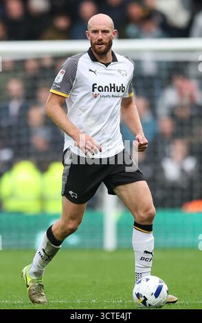 Derby County's Matthew Clarke during the Sky Bet Championship match at ...