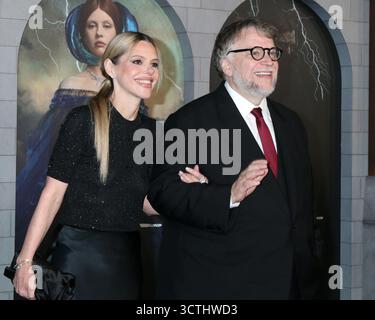 Kim Morgan, left, and Guillermo del Toro attends the special screening ...