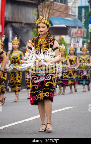 Temengang madang dance from north Borneo.This dance depicts the ...