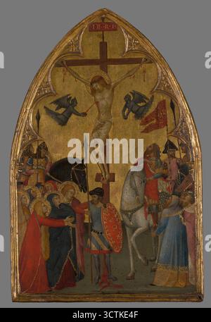 Christ on the cross with longinus who puts him in his side, anonymous ...
