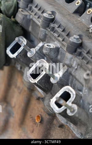 Intake manifold of the engine intake system in the engine compartment ...