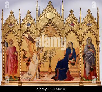 Annunciation with St. Ansanus and St. Maxima by Simone Martini and ...