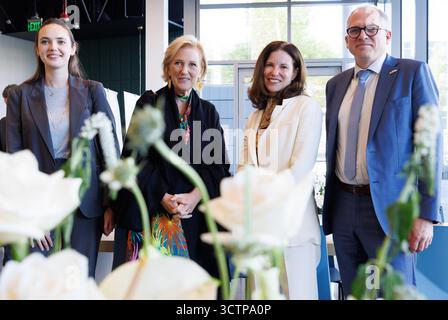 Ashley Magargee, Chief Executive Officer of Genentech, speaks at a ...