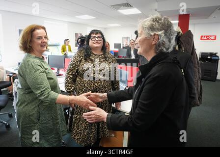President Catherine Connolly during a visit to Gaelscoil Inse Chor in ...