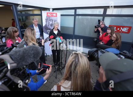 President Catherine Connolly during a visit to Gaelscoil Inse Chor in ...