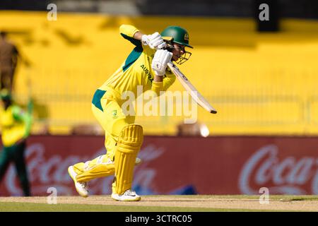 Phoebe Litchfield of Australia during the ICC Women's ODI Cricket World ...