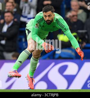 goalkeeper Giorgi Mamardashvili of Liverpool FC looks on during the ...
