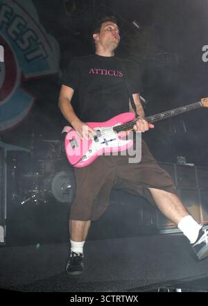 Blink 182 perform at K-Rock Radio's 2003 Claus Fest in New York City ...