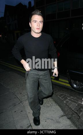 Shane from Westlife pictured outside the MTV TRL Studio in Camden ...