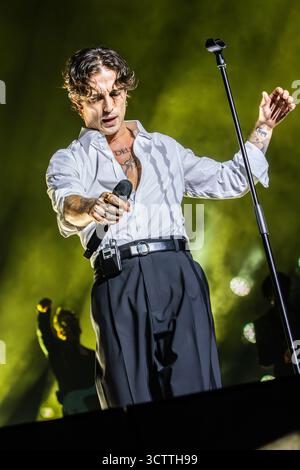 Damiano David performs the "Funny little Fears" world tour 2025. (Photo ...