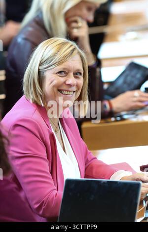 PS' Eliane Tillieux pictured during a plenary session of the Walloon ...