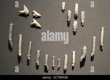 Neolithic Stone Tools, National Museum of Thailand, Bangkok Stock Photo ...