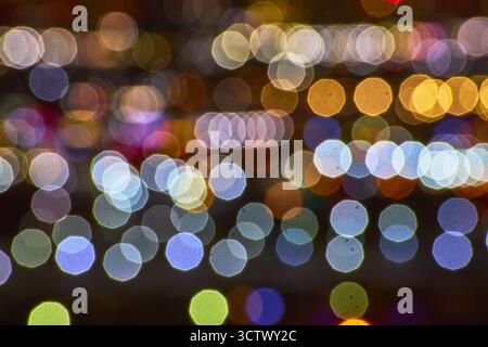 Colorful bokeh lights in the night city Stock Photo - Alamy