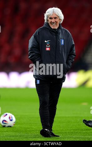 Greece manager Ivan Jovanovic during a press conference at the Georgios ...