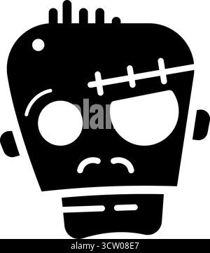 zombie horror glyph icon vector illustration Stock Vector Image & Art ...