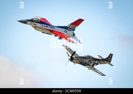 U.S. Air Force Maj. Taylor “FEMA” Hiester, F-16 Viper Demonstration ...