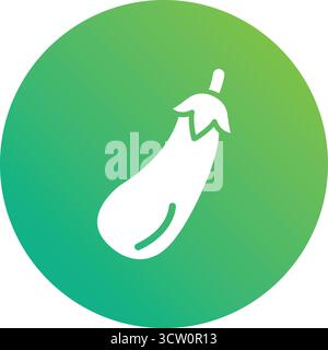 Eggplant color app icon. Aubergine. Organic food. Agriculture plant ...