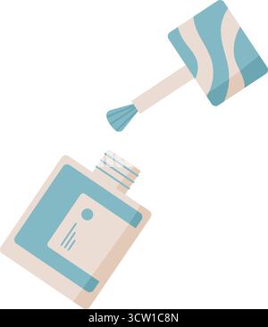 Woman nail bottle icon simple vector. Manicure polish. Cosmetic element ...