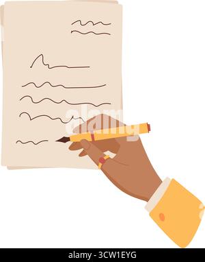 Hand Write Letter And Note Stock Vector Image & Art - Alamy