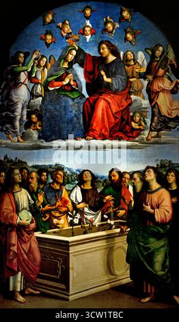RAFFAELLO Sanzio (b. 1483, Urbino, d. 1520, Roma) The Death of Ananias ...