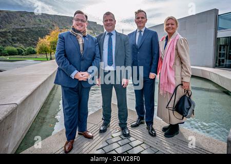 Thomas Kerr, Reform UK party councillor from Glasgow, speaking at a ...