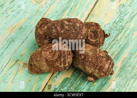 Tasty Brown topinambur potato roots for cooking Stock Photo - Alamy