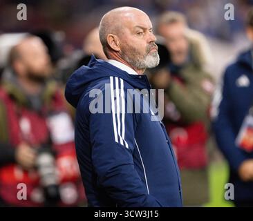 Scotland manager Steve Clarke before an international friendly match at ...