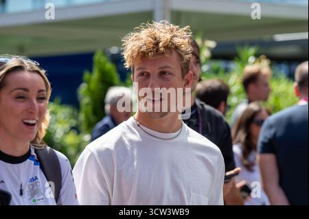 Visa Cash App Racing Bulls F1 Team garage during the Race of Formula 1 ...