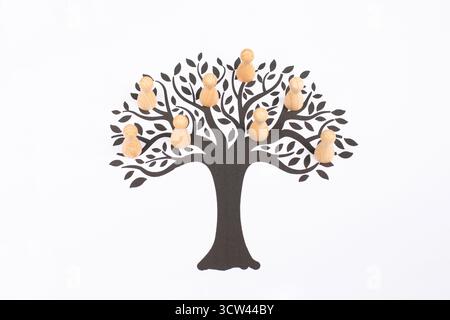 Family Tree, Relative Connection Of Generations, Genealogy Of Ancestor ...