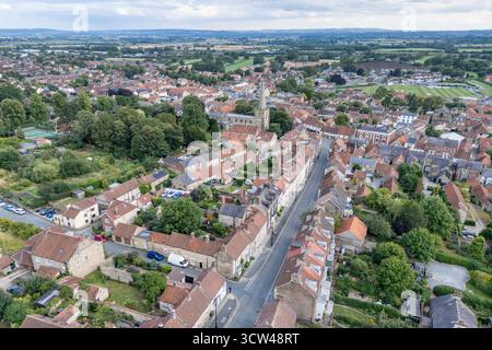 aerial view of Pickering town centre in North Yorkshire Stock Photo - Alamy