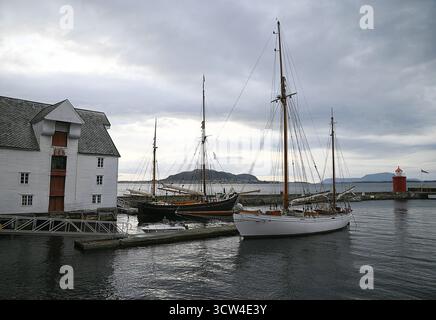Scenic view of Molja Fyr a former iconic lighthouse now serving as a ...