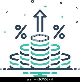 Rising Costs Icon Stock Vector Image & Art - Alamy
