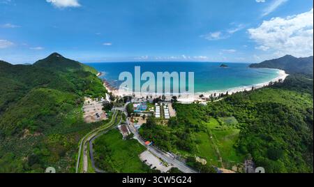 Aerial photography by Shenzhen Observatory at Xiyong Beach in Dapeng ...