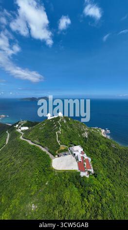 Aerial photography by Shenzhen Observatory at Xiyong Beach in Dapeng ...