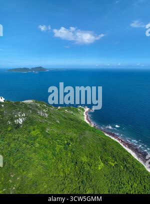 Aerial photography by Shenzhen Observatory at Xiyong Beach in Dapeng ...