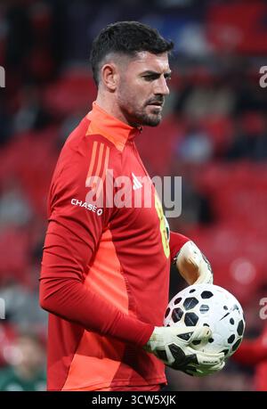 Karl Darlow of Leeds United during the Derby County v Leeds United ...