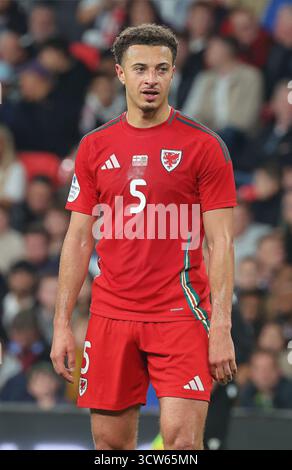 Ethan Ampadu of Leeds United in action during the Premier League match ...